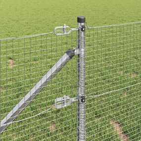 Svařované drátěné ploty s hroty 100 x 1 m Pozinkovaná ocel 3352028