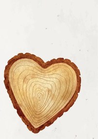 Plakát Srdce s letokruhy