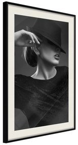 Artgeist Plakát tajemná žena Velikosti (šířkaxvýška): 40x60, Finální vzhled: Černý rám s paspartou