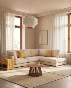 Konferenční stolek z teakového dřeva Kave Home Irune, ⌀ 80 cm