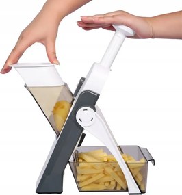 Zaparkorun Multifunkční nastavitelný kráječ zeleniny - bílo-šedý