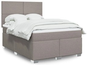 Box spring postel s matrací taupe 140x190 cm textil 3290480