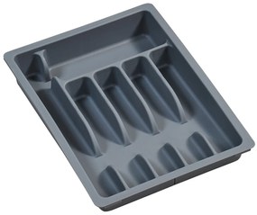 Plastový kuchyňský organizér Loft Grey, 50x38 cm