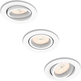 Philips 50393/31/PN - SADA 3x Podhledové svítidlo DONEGAL 1xGU10/5,5W/230V