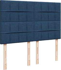 Box spring postel s matrací modrá 140x200 cm textil 3292085