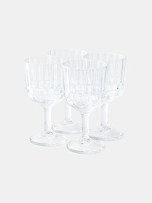 Sinsay - Rýhované skleničky 4 ks - clear