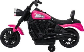 Elektrická motorka STAR růžová