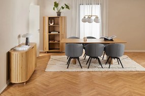 ACTONA GROUP Jídelní židle DARLENE šedá z látky Alea 0000109093