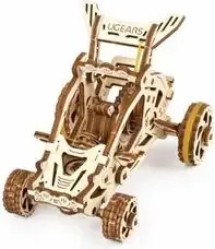 Ugears 3D dřevěné mechanické puzzle Mini bugina / od 14 let / 80 dílků