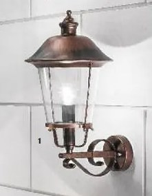 OR AL 11K/360.00 NA Venkovní nástěnné svítidlo 1x100W E27,černá měď, IP44,výška 50cm - ORION