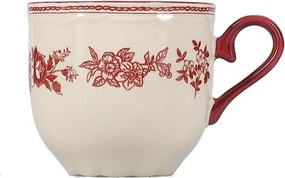 Vínový/slonovinový porcelánový šálek 215 ml Cyril – S|P Collection