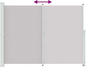 Zatahovací boční markýza 220 x 314 cm šedá 313425
