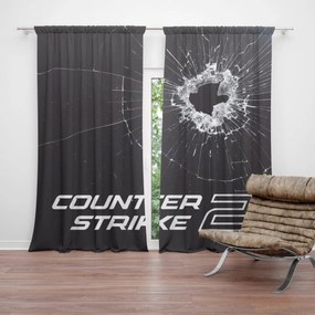 Sablio Závěs Counter Strike 2 Průstřel: 2ks 140x250cm