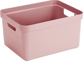 Úložný box Sigma Home, 44,4 × 34,2 × 24,3 cm, 32 l, růžový