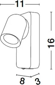 Nástěnné svítidlo NOVA LUCE COSMINA GU10 10W 9011338 bez žárovky