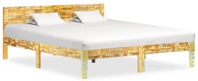 Rám postele masivní recyklované dřevo 180 x 200 cm,  288438