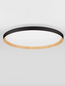 LED stmívatelné černé designové stropní svítidlo Vomos