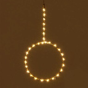 OnaDnes -20% Zlatá světelná LED dekorace Kave Home Tamane 17 cm
