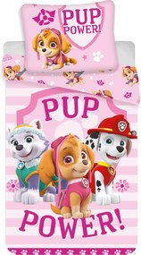 Bavlněné ložní povlečení Tlapková patrola - Paw Patrol - motiv Pup Power - 100% bavlna - 70x90 cm + 140x200 cm