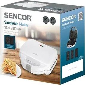 SENCOR SSM 9300WH bílá / Sendvičovač / 750 W