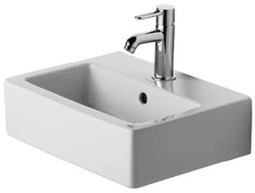 Duravit Vero - Umývátko nábytkové 45x35 cm, s 1 otvorem pro baterii, s WonderGliss, bílá 07044500271