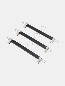 Sinsay - Dřevěná ramínka s klipsy 3 pack - černá