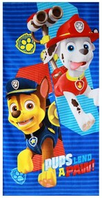 Setino · Chlapecká plážová osuška Tlapková patrola - Paw Patrol - Chase & Marschall - 100% bavlna - 70 x 140 cm