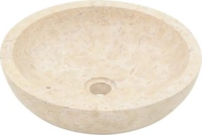 Umyvadlo 40 x 12 cm mramor krémové 142775