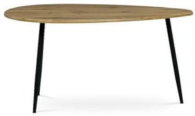 Autronic Konferenční stůl Konferenční stůl, MDF deska, dekor divoký dub, černý kov (AF-3012 OAK)