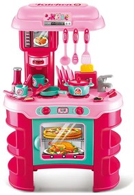 Dětská kuchyňka Little Chef Baby Mix růžová 32 ks Růžová