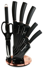 Berlinger Haus Sada nožů ve stojanu Black Rose Collection, 8 ks