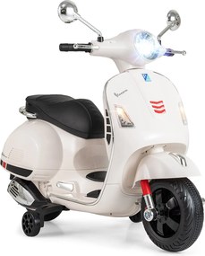 Costway Dětská motorka VESPA s LED světlometem a klaksonem elektrická dětská
