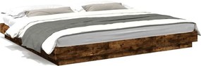 vidaXL Rám postele 180 x 200 cm kompozitní dřevo [3281168] Barva: kouřový dub