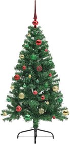 Umělý osvětlený vánoční stromeček Zelená 150 cm PVC 3397006