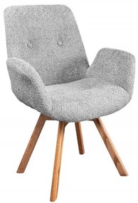 Designová otočná židle Yanisin šedá