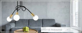 Závěsný lustr PARADISE 60 cm černý