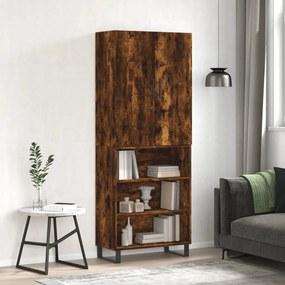 vidaXL Skříň highboard 69,5 x 34 x 180 cm kompozitní dřevo [3196091] Barva: šedá sonoma