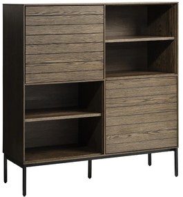 OnaDnes -20% Tmavě hnědá komoda Unique Furniture Modica 122 x 45 cm