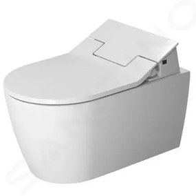DURAVIT - ME by Starck Závěsné WC pro bidetové sedátko SensoWash, s WonderGliss, alpská bílá (25285900001)
