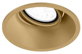 Wever & ducré kulaté stropní zapuštěné svítidlo deep adjust ceiling rec 1.0 led 1800-3000k m tree šampaňské