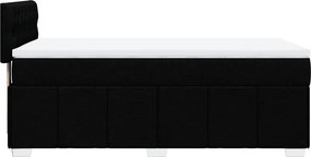 Box spring postel s matrací černá 80 x 200 cm textil 3289204