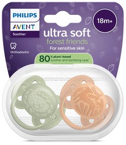 PHILIPS AVENT Šidítko Ultrasoft Premium neutral 18 m+ obrázek 2 ks Philips Avent
