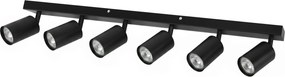 Toolight Toolight, JNH031-6C, stropní bodové svítidlo, 6× GU10, 75 cm, černá, OSW-56220