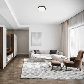 Rabalux Černé stropní LED svítidlo Tesia 400mm 36W 3314
