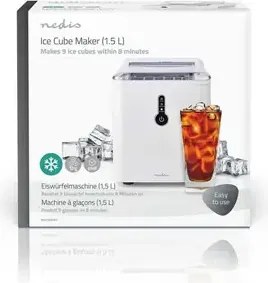 Nedis KAIC100FWT bílá / Výrobník ledu / 1.5 l / 12 kg / Plast