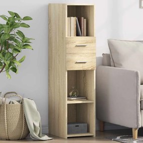 Skříň highboard dub sonoma 30 x 42,5 x 124 cm kompozitní dřevo