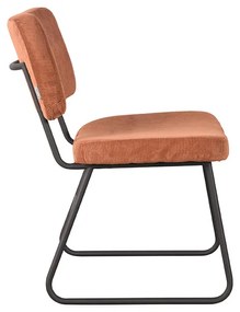 LABEL51 Jídelní židle Noah - rezavý manšestr