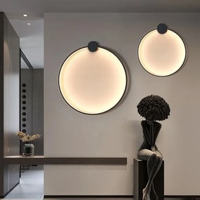 Toolight Toolight, LED nástěnné svítidlo 50cm, 4000K, 23W, APP1389-CW BLACK, černá matná, OSW-00915