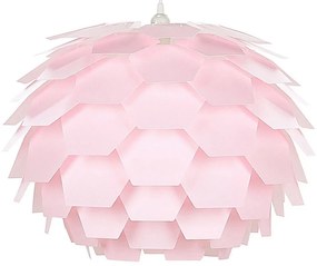 Velká závěsná lampa růžová SEGRE  Beliani