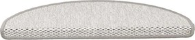 Samolepicí nášlapy na schody sisal 15 ks 65 x 21 x 4 cm platina 326870